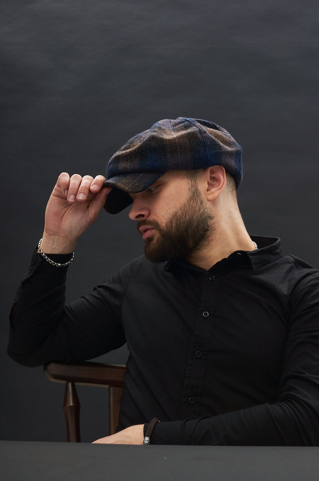 Shelby Cap Wool for Man, Bandit Hat, Wool Newsboy Cap, Peaky Blinders ...