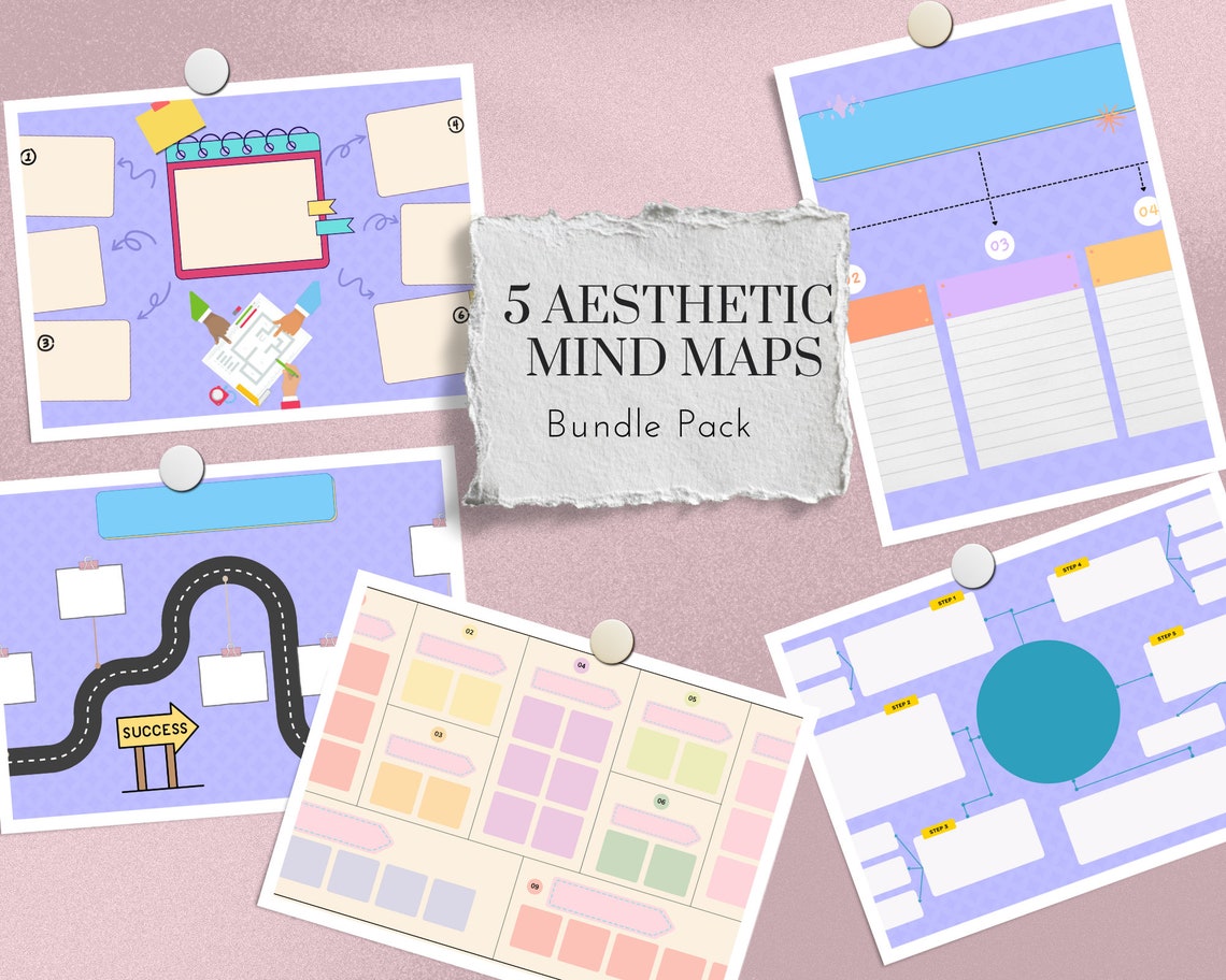 Printable Mind Map Template, Digital Planner for Brainstorming Ideas ...