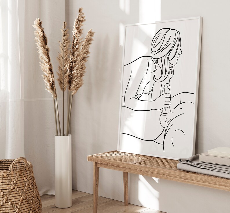 A Lovely Handjob Erotic Printable Drawing Pdf Svg Etsy Denmark