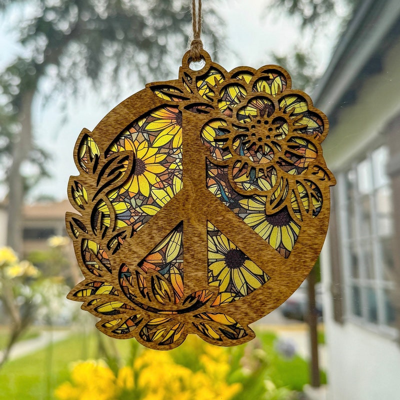 Lighted Peace Sign - Etsy