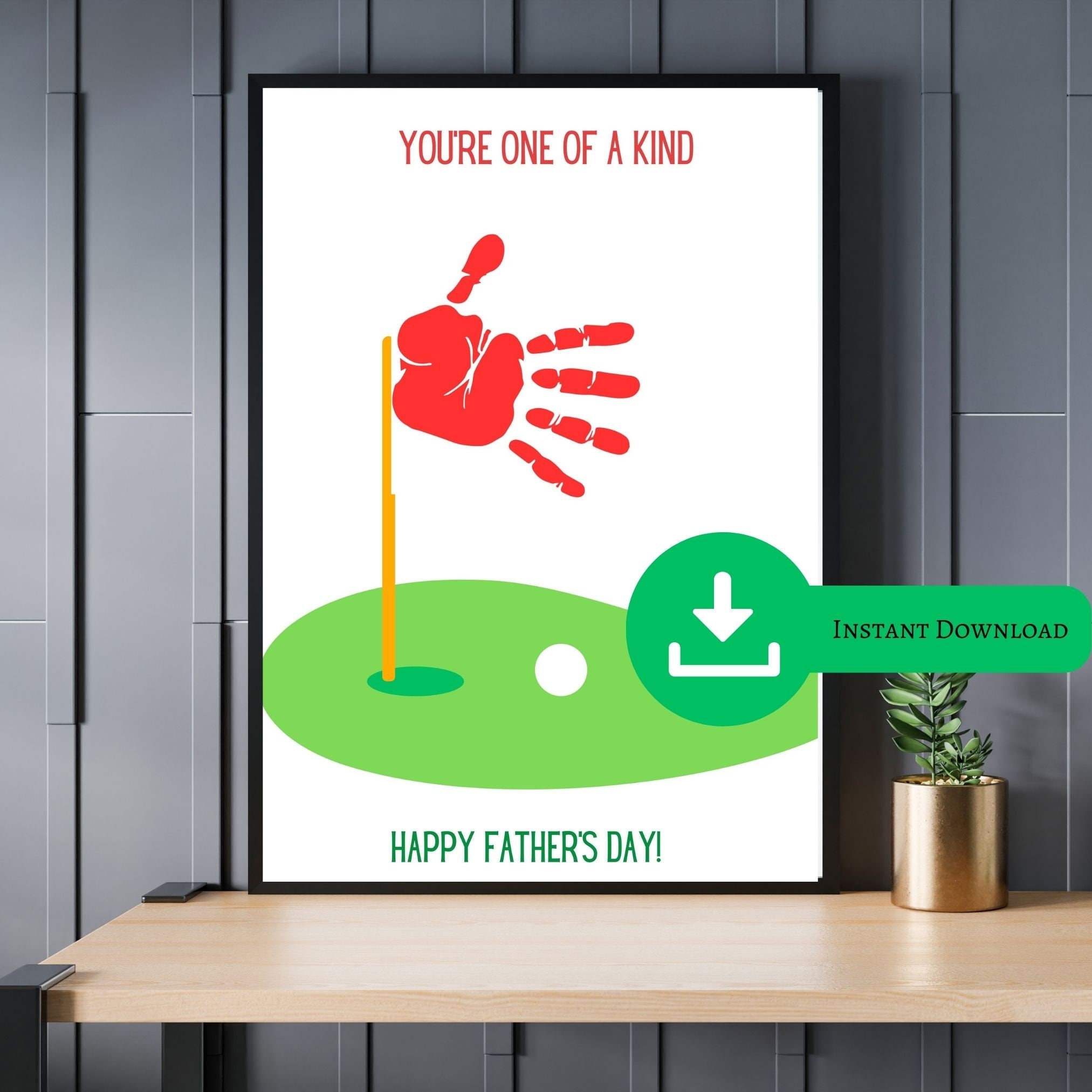 Golf Father's Day Handprint Art Fathers Day Craft Cheap Fathers Day ...