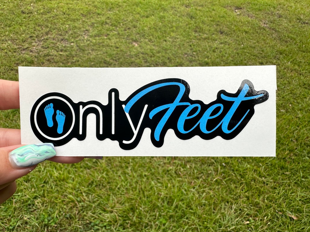 Only Feet Decal - Etsy