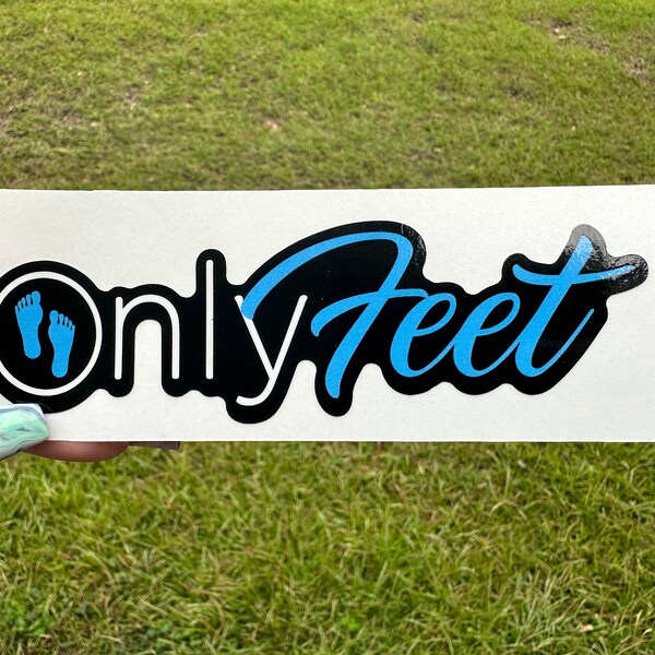 Naked Feet Only Sticker - Etsy
