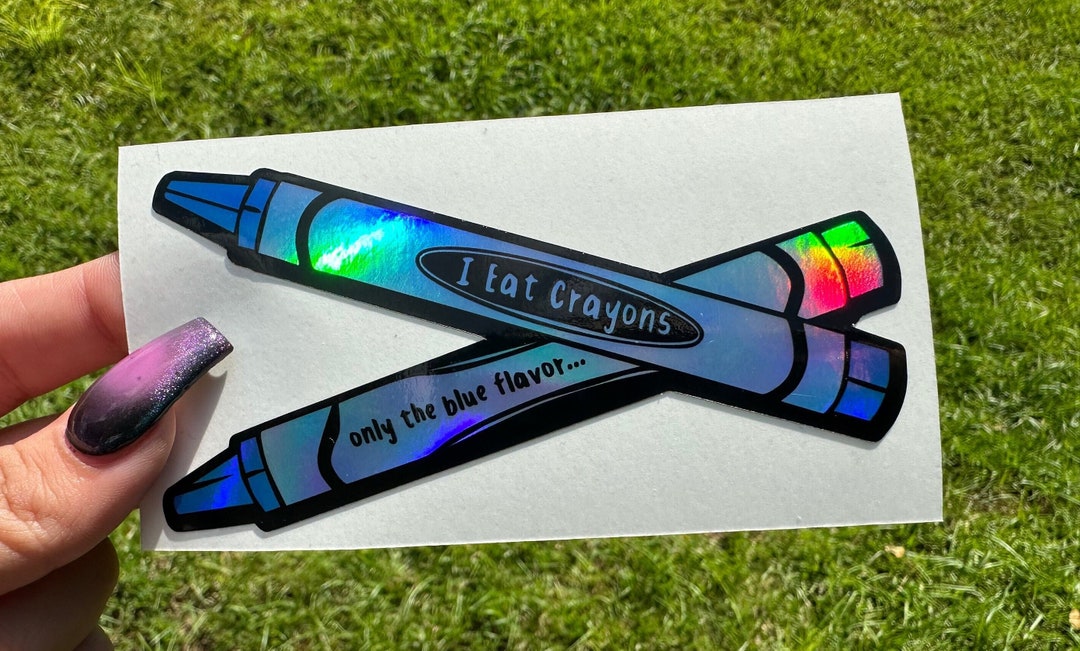I Eat Crayons Decal - Etsy