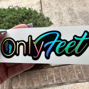 Only Feet Decal - Etsy