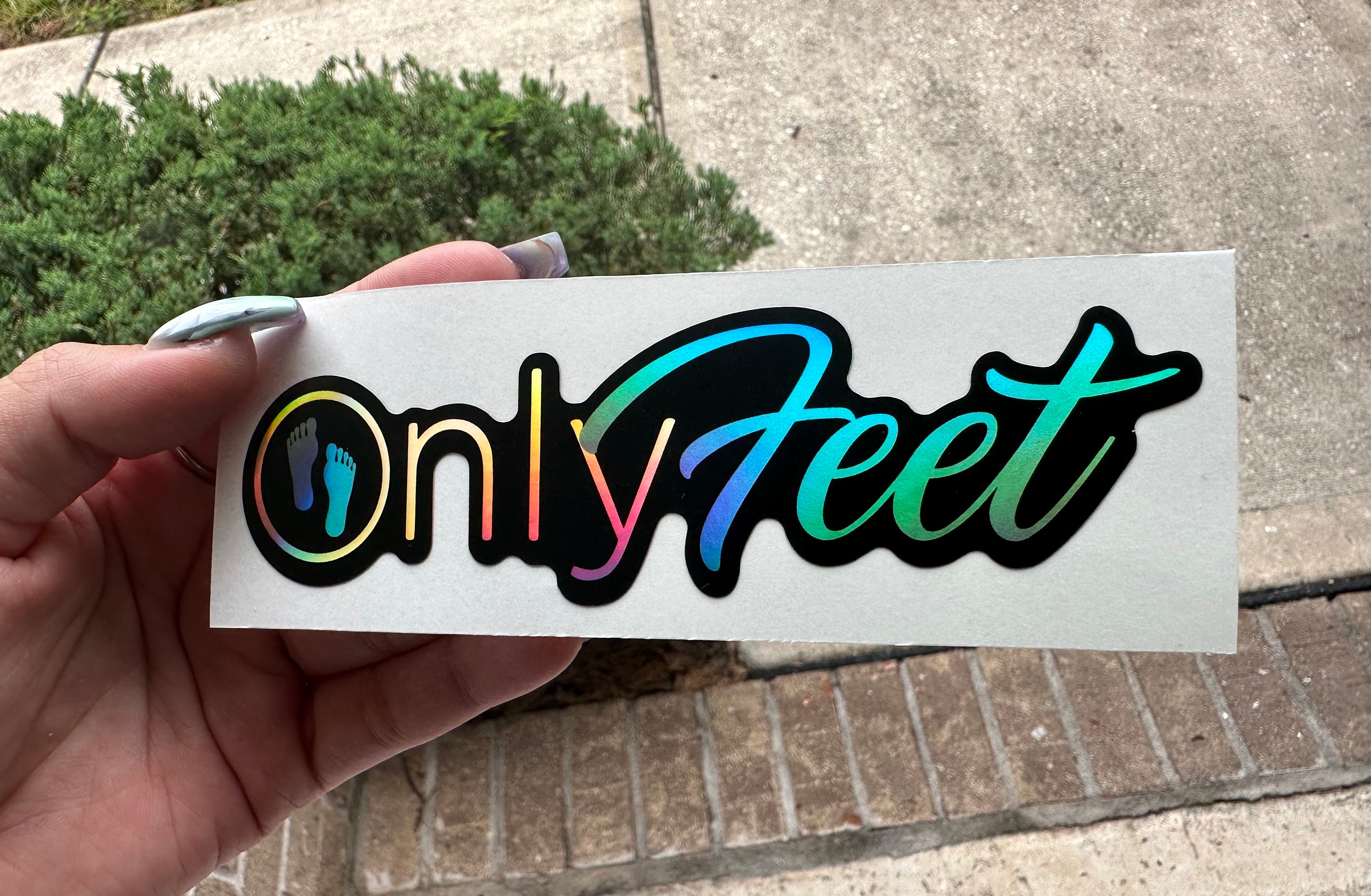 Only Feet Decal - Etsy