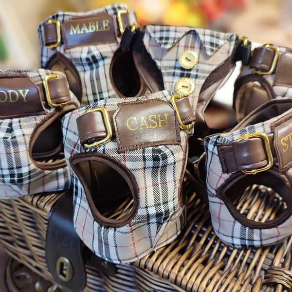 Burberry Dog Harness - Etsy