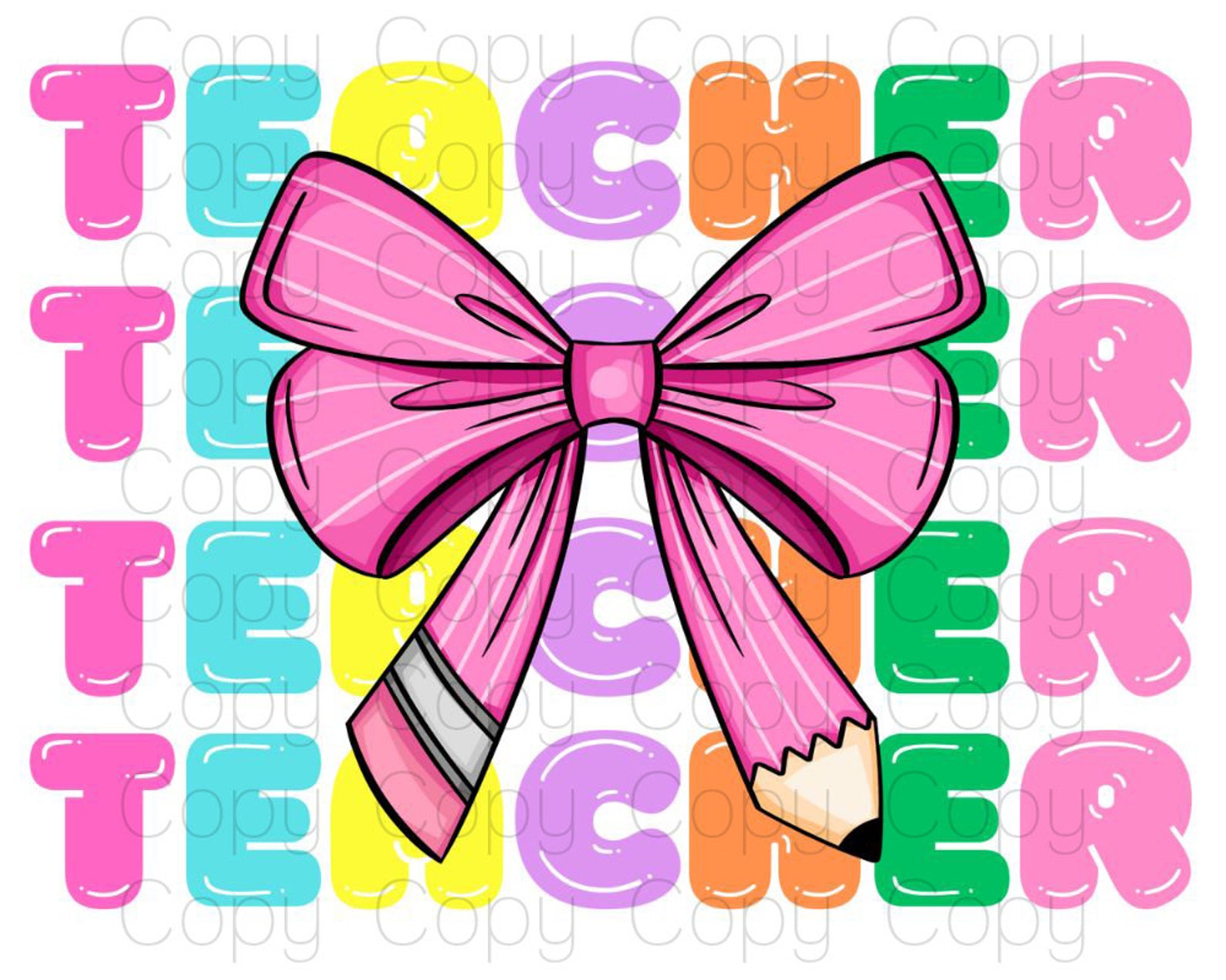 Coquette Teacher Png, Back to School Png, Teacher Appreciation Gift ...