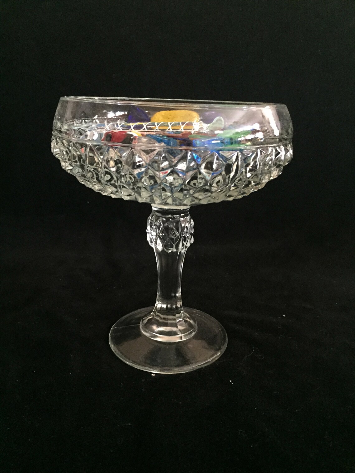 Murano Glass Candies in Cut Glass Candy Dish - Etsy