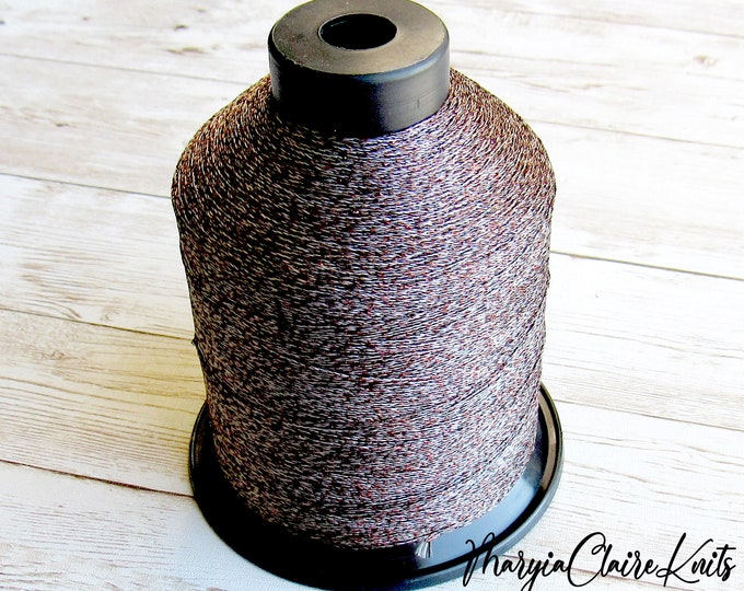 Metallic Lurex Thread in Copper Camel Color, Brown Copper Lurex Yarn ...