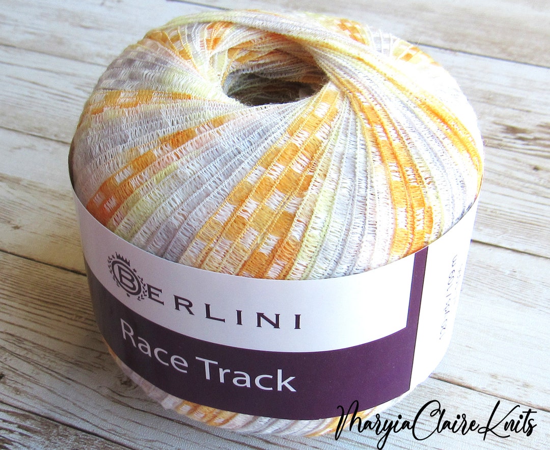 Ribbon Yarn Lightweight, Berlini Race Track Le Mans Yarn, Multicolor 3/ ...
