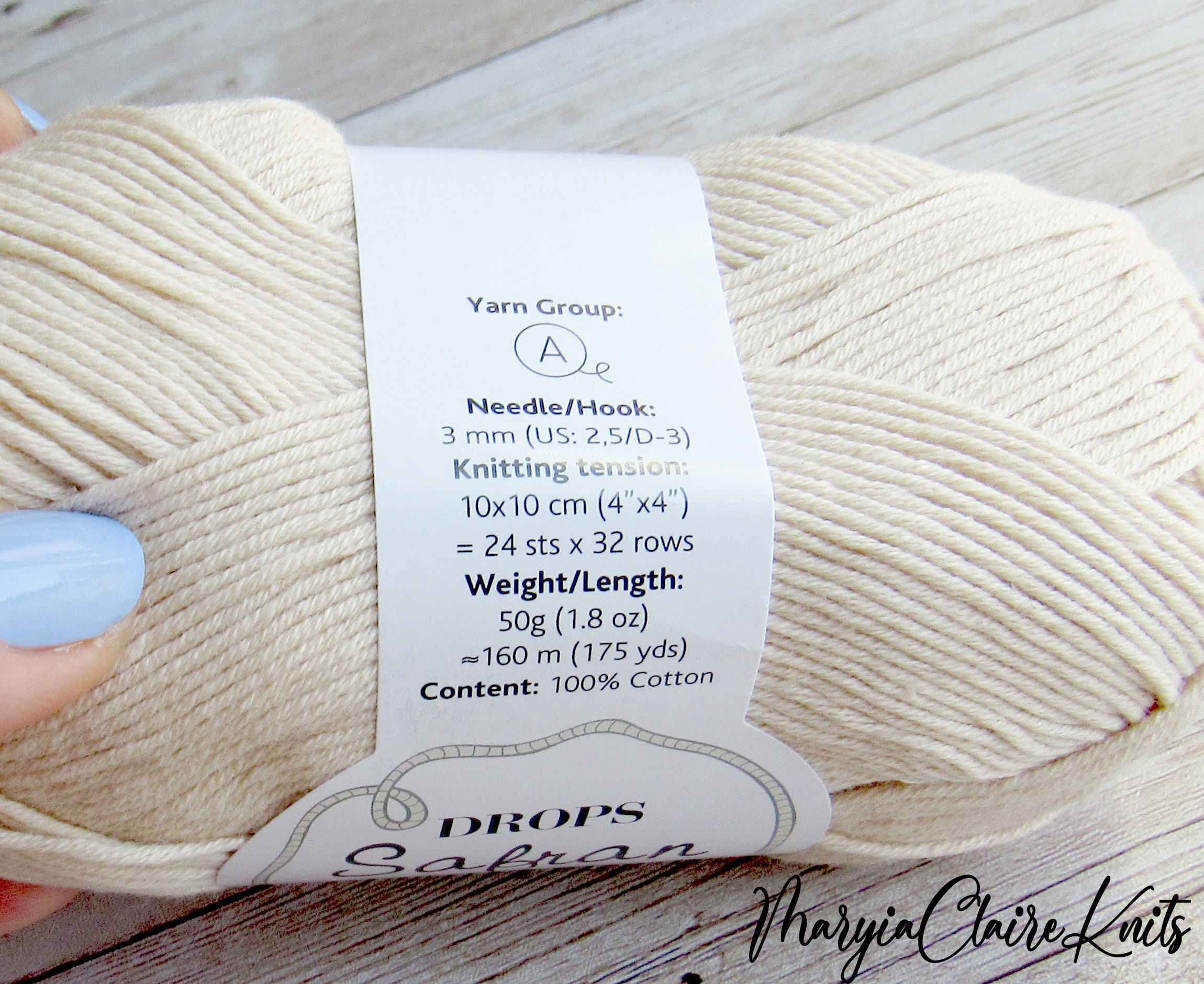 Drops SAFRAN Marzipan 71, Safran Drops Lightweight 2sport Cotton Yarn ...