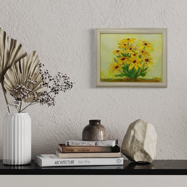 White Daisy Painting - Etsy