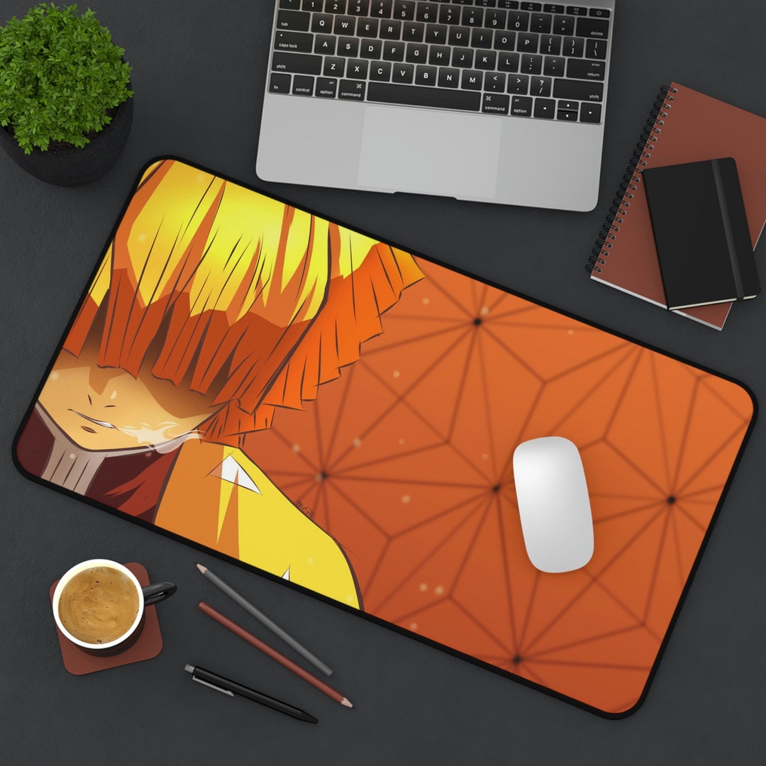 Stylish Demon Slayer Zenitsu Mouse Pad Perfect Gaming Mat - Etsy