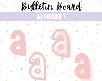 Black Classroom Banner Letters Full Alphabet Printable - Etsy