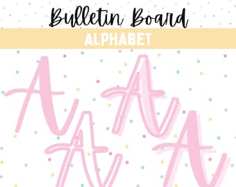 Black Classroom Banner Letters Full Alphabet Classroom Decor Printable ...