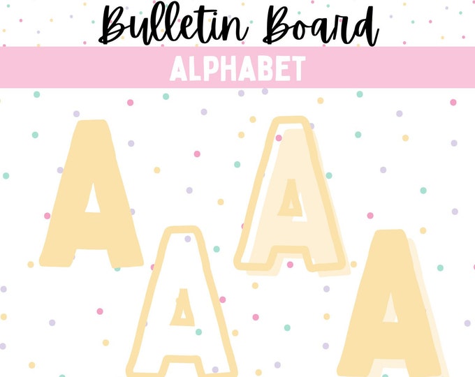 EDITABLE Bulletin Board Banner Letters | Printable Classroom Bunting ...