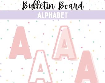 Black Classroom Banner Letters Full Alphabet | Classroom Decor ...