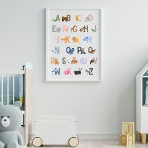 Animal Educational Poster, Animal Alphabet, Homeschool Printables ...