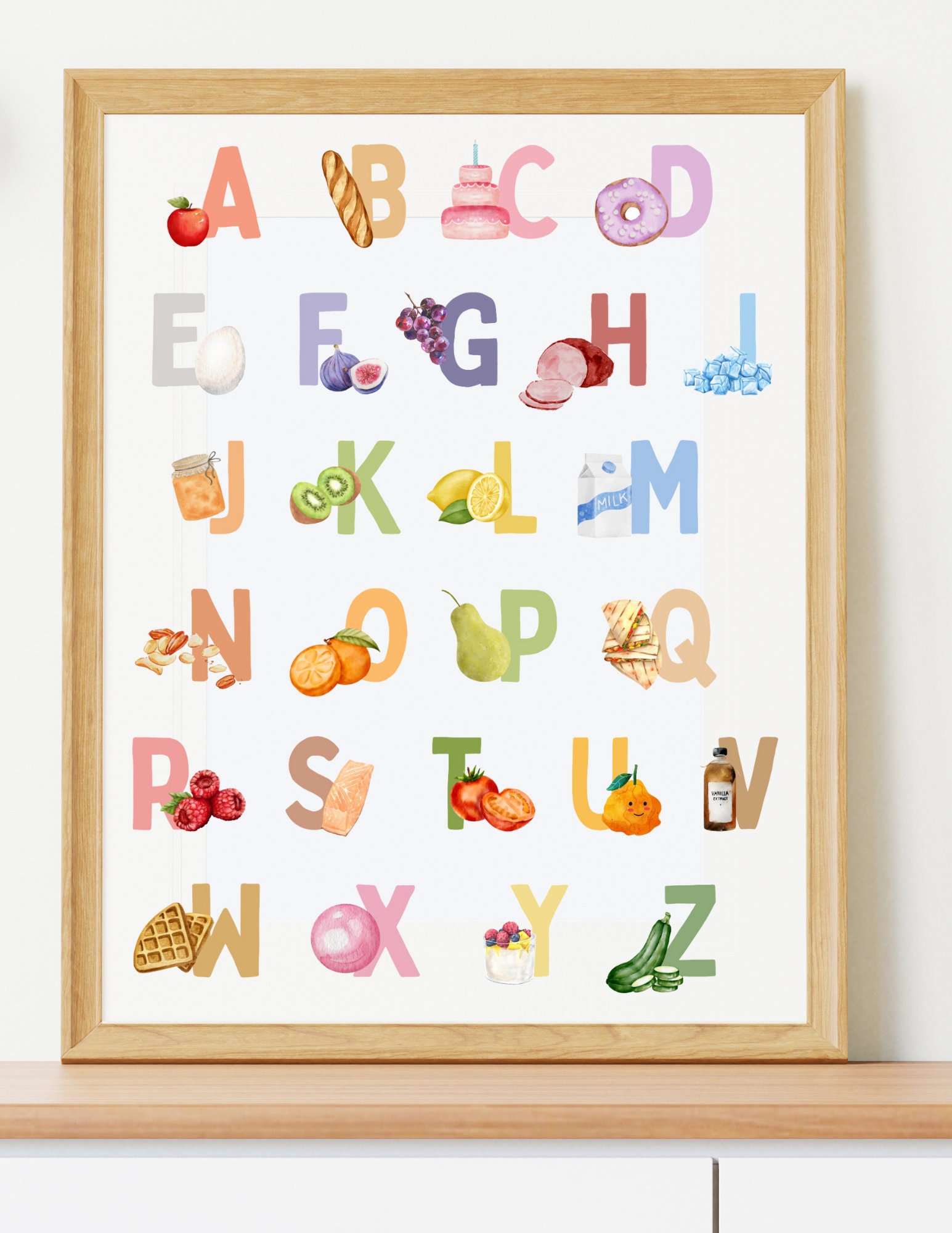 Food Educational Poster, Food Alphabet, Homeschool Printables ...