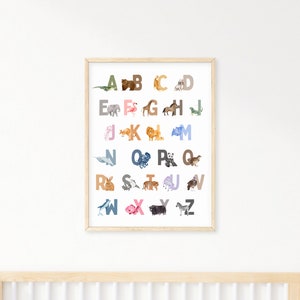 Animal Educational Poster, Animal Alphabet, Homeschool Printables ...