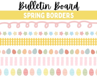 PRINTABLE Rainbow Bulletin Board Borders | Printable Classroom Borders ...