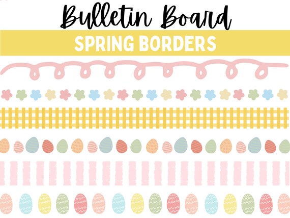 Printable Spring Borders For Teachers