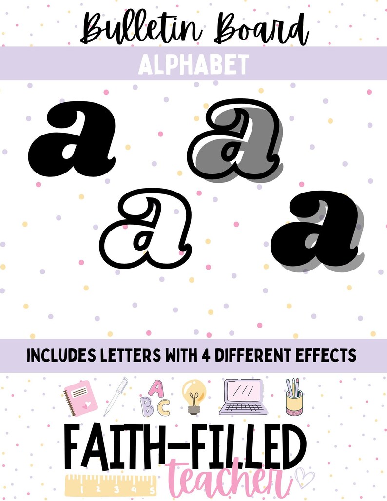 Black Classroom Banner Letters Full Alphabet Classroom Decor Printable ...