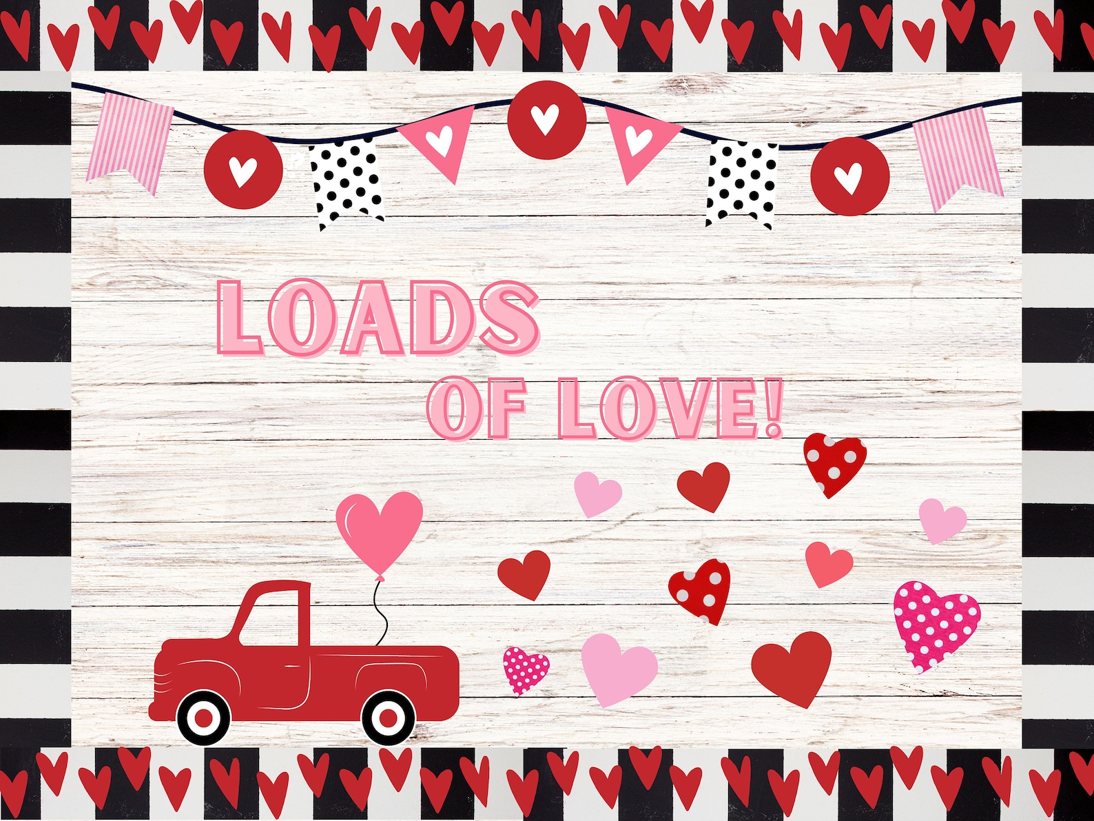 Loads of Love Valentine Bulletin Board Kit Happy Valentine's Day ...