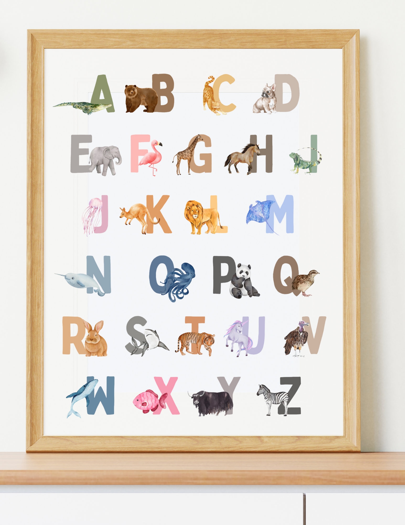 Animal Educational Poster, Animal Alphabet, Homeschool Printables ...
