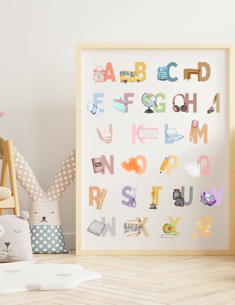 School Educational Poster, School Alphabet, Homeschool Printables ...