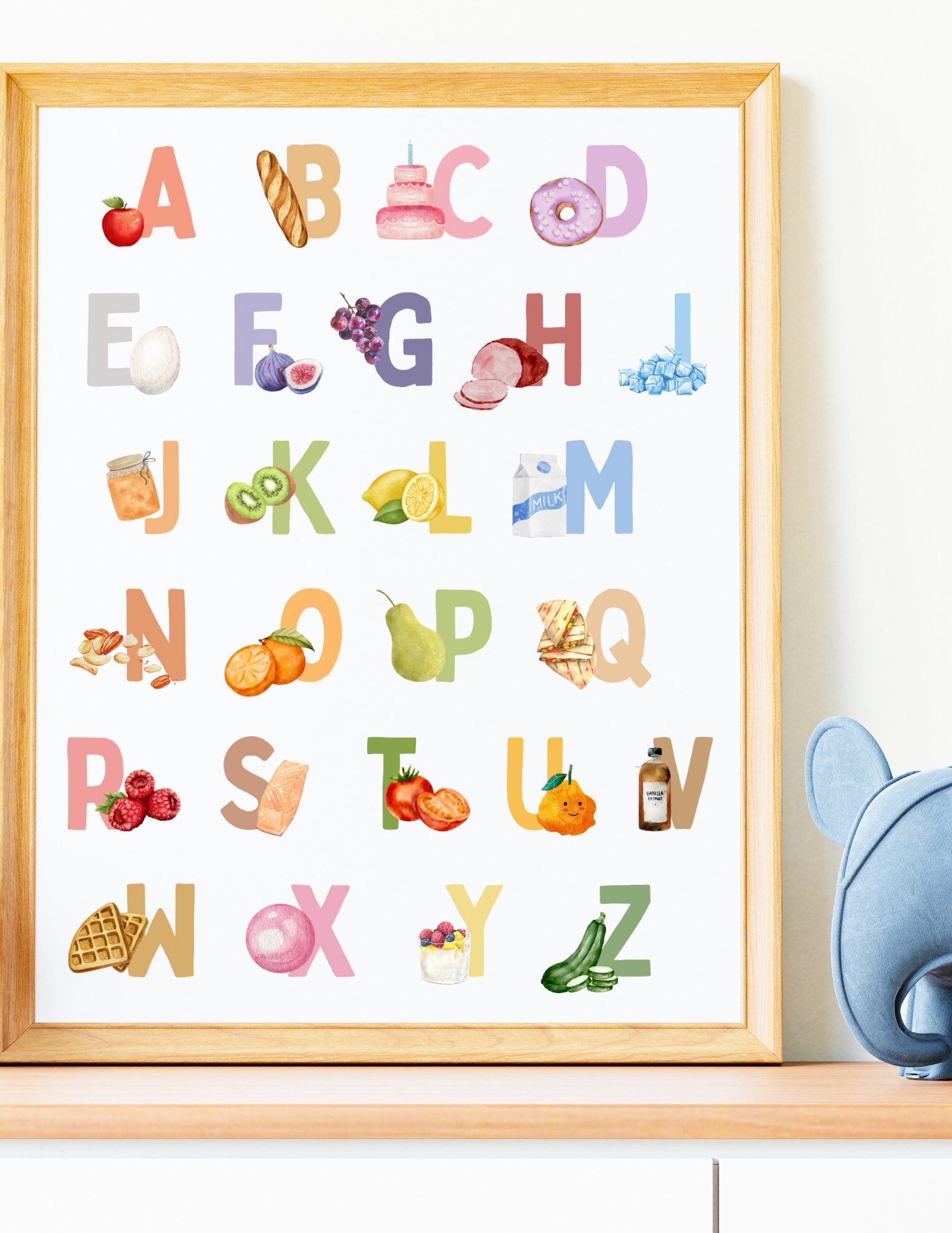 Food Educational Poster, Food Alphabet, Homeschool Printables ...