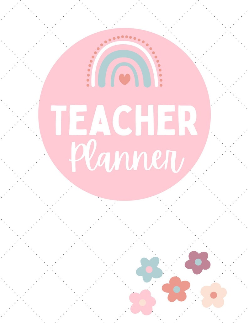Undated Teacher Planner - Academic Planner - Teacher Printable ...