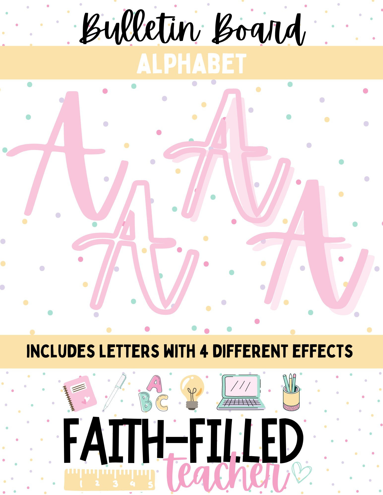 Pink Classroom Banner Letters Full Alphabet | Classroom Decor ...