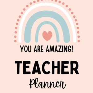 Undated Teacher Planner - Academic Planner - Teacher Printable ...