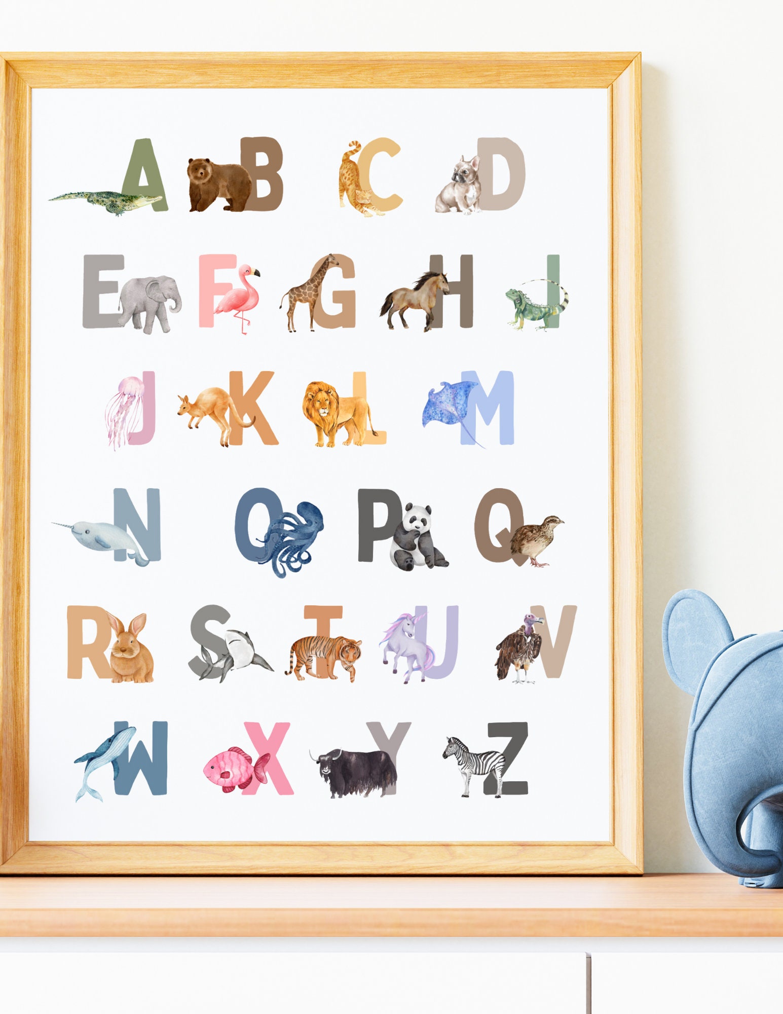 Animal Educational Poster, Animal Alphabet, Homeschool Printables ...