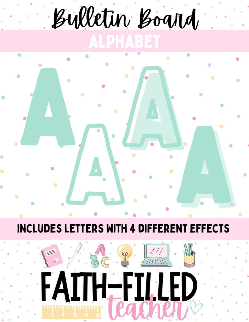 Blue Classroom Banner Letters Full Alphabet Classroom Decor Printable ...