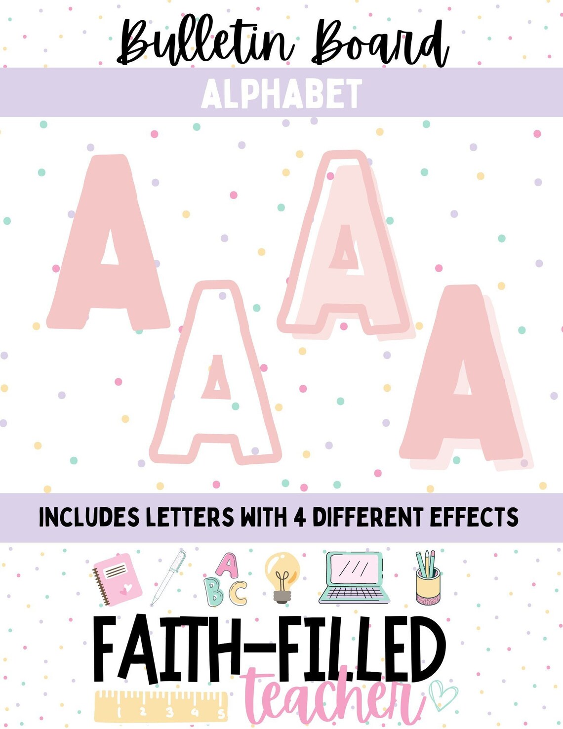 Pink Classroom Banner Letters Full Alphabet | Classroom Decor ...