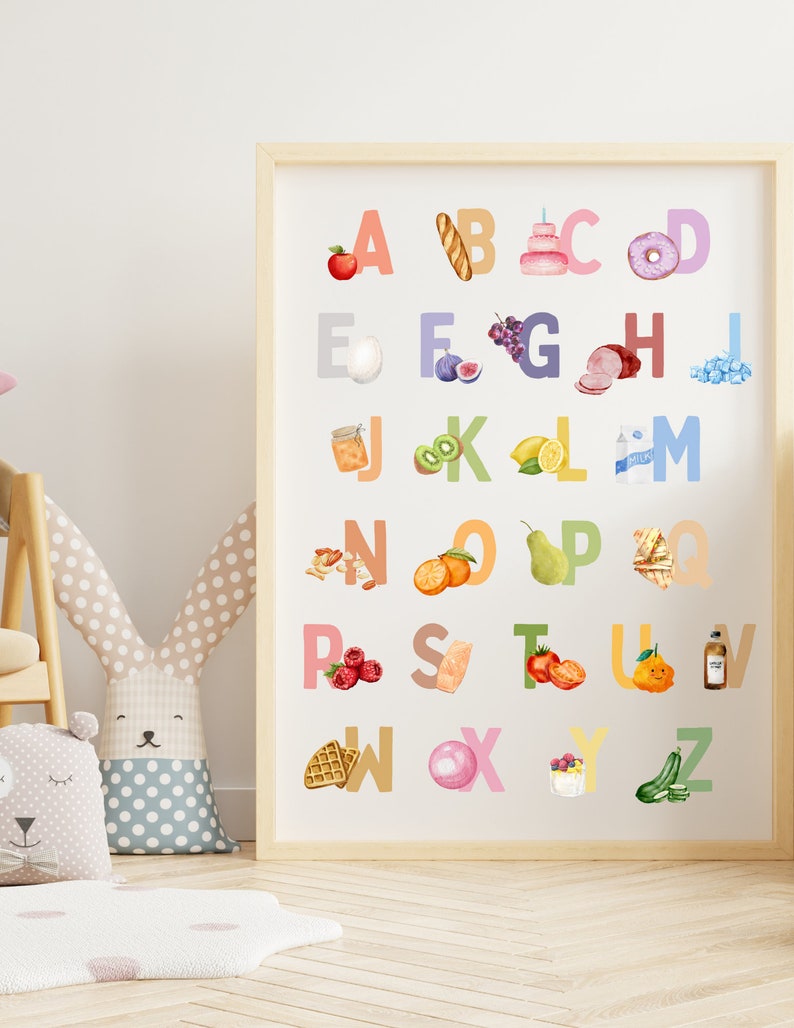 Food Educational Poster, Food Alphabet, Homeschool Printables ...