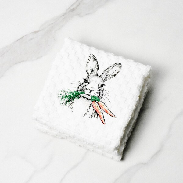 Bunny Kitchen Towel - Etsy