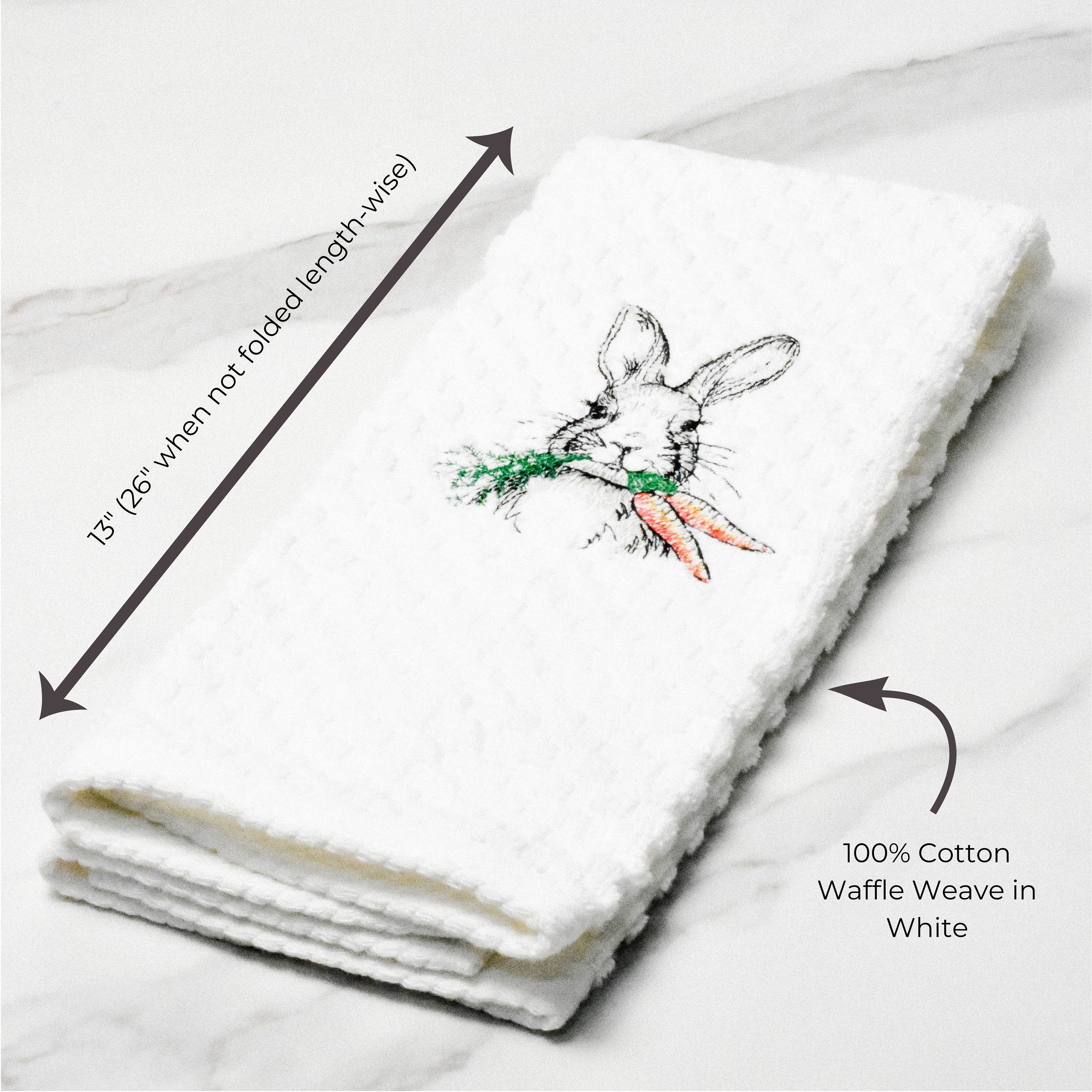 Easter Bunny Hand Towels for Kitchen, Handmade Traditional Decorative ...