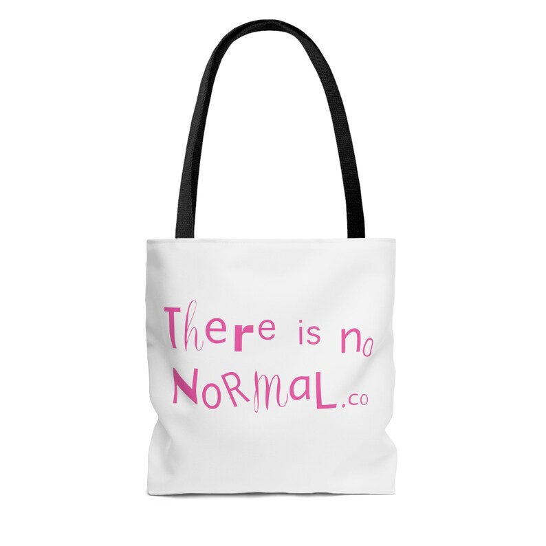 There is No Normal Tote Bag Pink Logo - Etsy