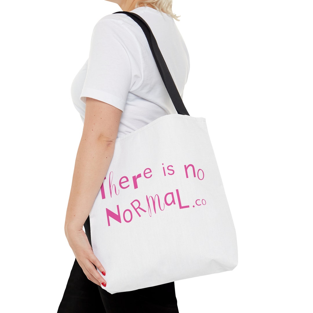 There is No Normal Tote Bag - Pink Logo - Etsy