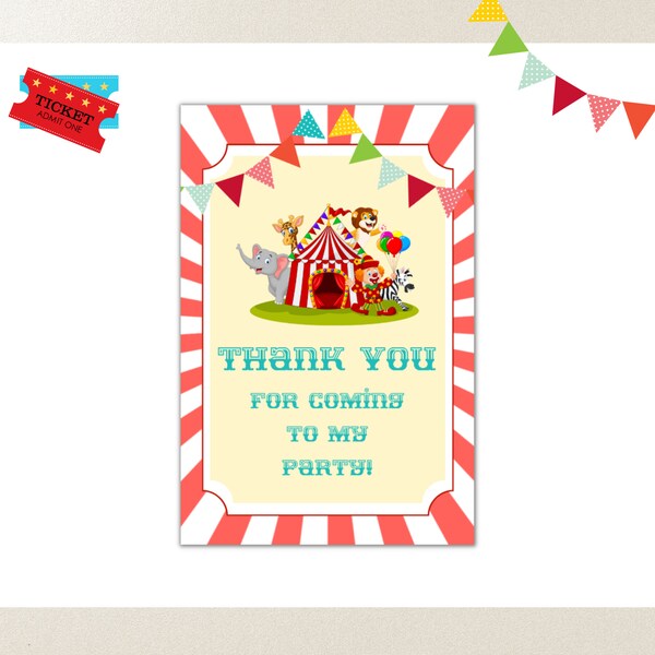 Carnival Thank You - Etsy