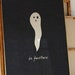 French Ghost Print Quirky Halloween Decor Cute Ghost Poster Minimalist ...