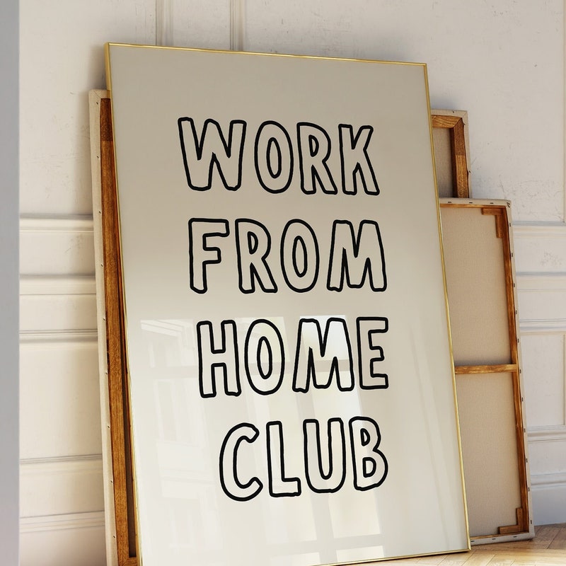 Work From Home Sign - Etsy
