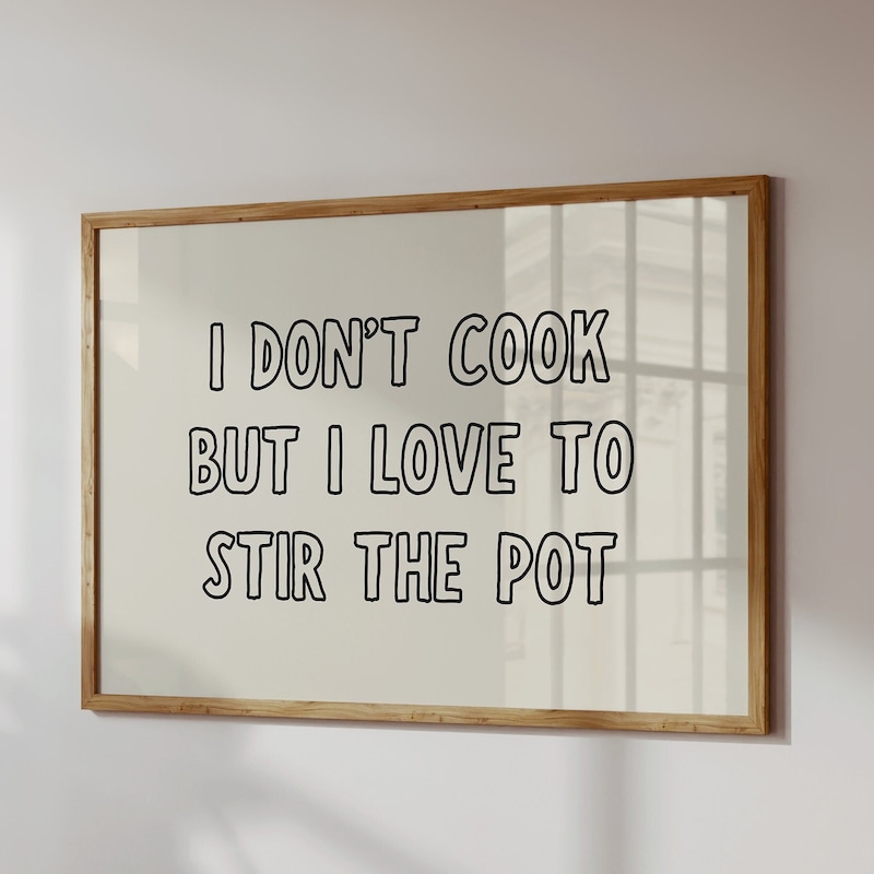 Funny Kitchen Print - Etsy
