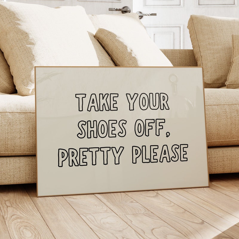 No Shoes Funny Sign - Etsy