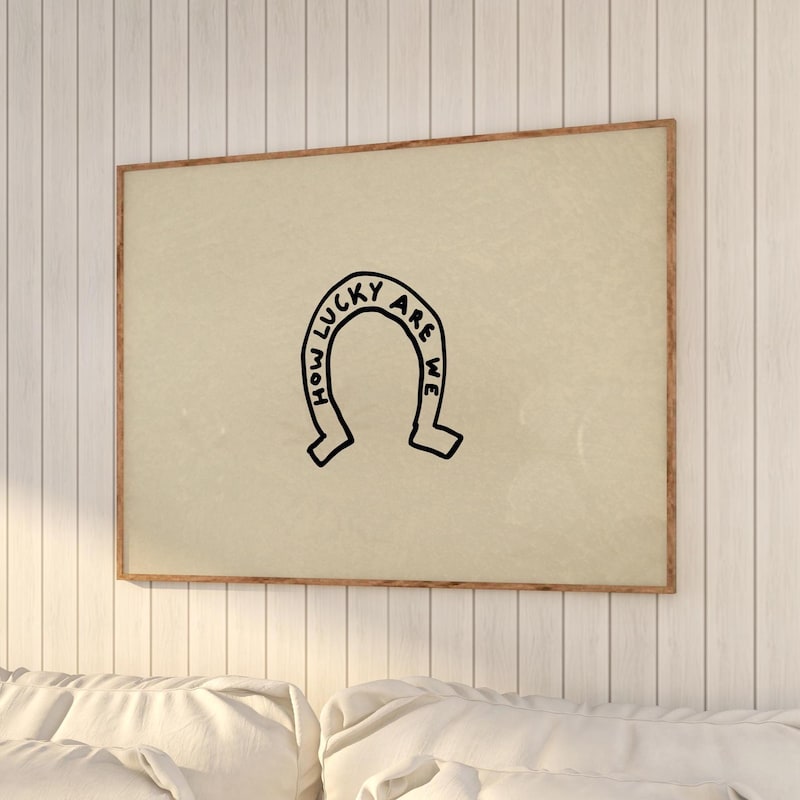 Horseshoe Print Horizontal - Etsy