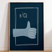 Thumbs up Print Nice Poster Quirky Room Decor Motivational Quote Wall ...
